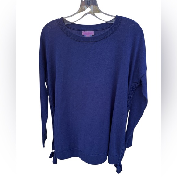 Lilly Pulitzer | Sweaters | Lilly Pulitzer Blue Crew Neck Sweater ...